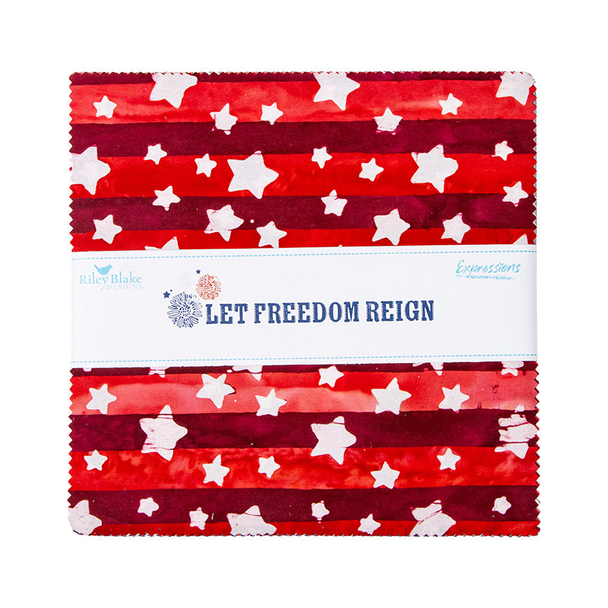Expressions Batiks LET FREEDOM REIGN 10-Inch Stacker Precuts By Riley – All Things Quilty
