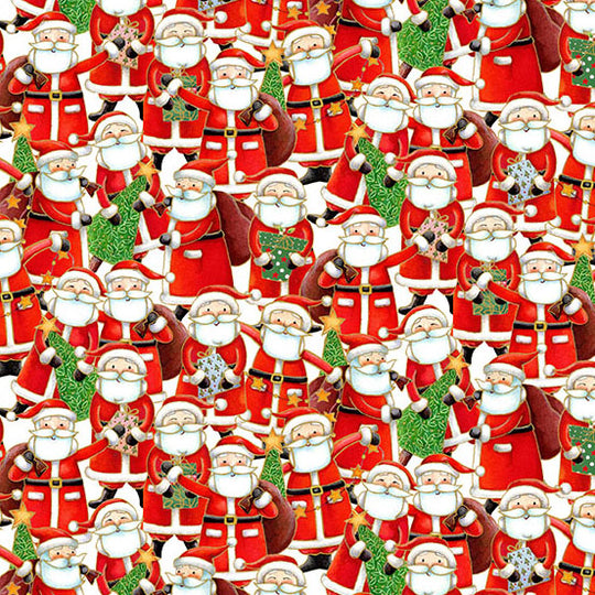 Jolly Saint Nick: MULTI PARADE Fabric (1/2 yd) by Makower UK – All ...