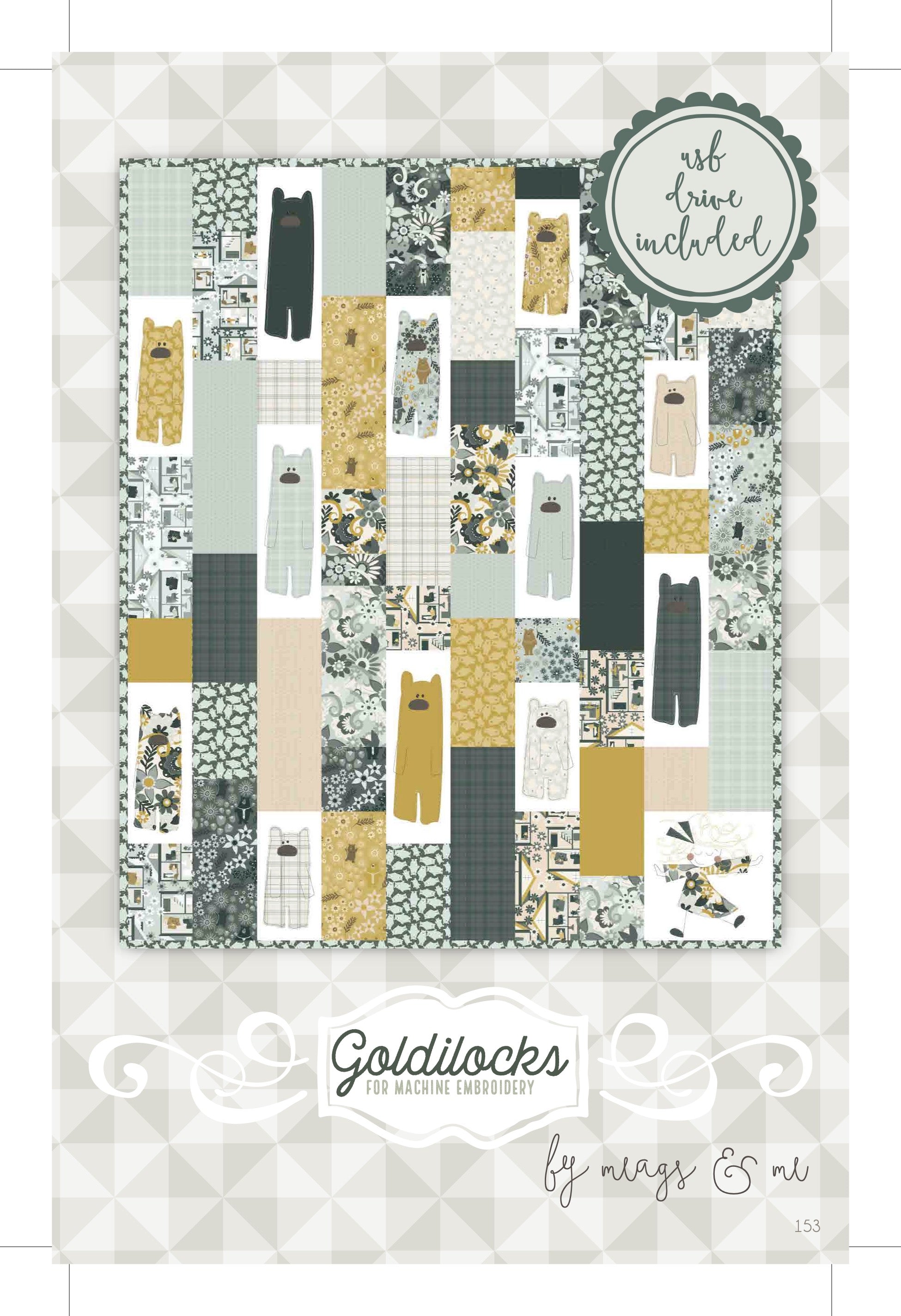 GOLDILOCKS Machine Embroidery Quilt Pattern by MEAGS & ME – All Things ...